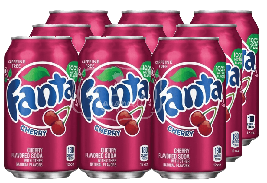 Fanta Cherry - Refrigerante Sabor Cereja - KIT 9Und. | Karamell Store