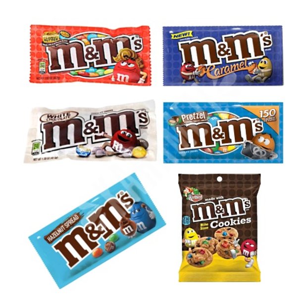KIT 6 (seis) M&M's Melhores Sabores - Importado | Karamell Store