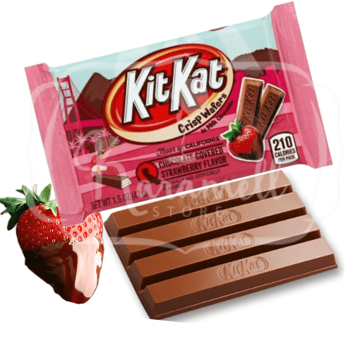 Kit Kat Crisp Wafers Cobertura Chocolate Recheio Morango Estados Unidos ...