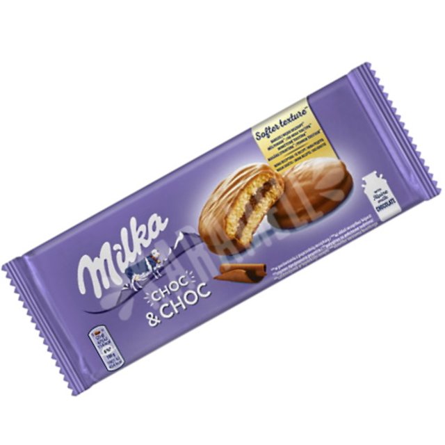 Milka Choc & Choc - Biscoito Cobertura Chocolate - Polônia | Karamell Store