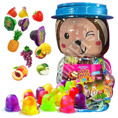 Mini Jelly Animals Gelatina Pote 1,5 Kg - Importado | Karamell Store