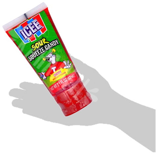 Bala Líquida Icee Sour Squeeze Candy Cherry - Importado | Karamell Store