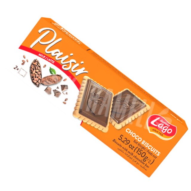 Biscoito Plaisir Milk Choco Biscuits - Lago - Importado Itália ...