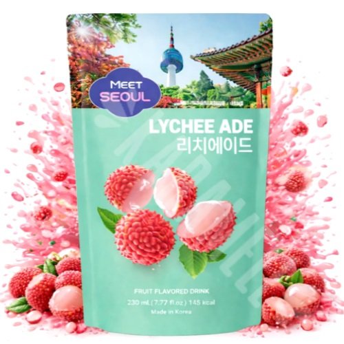 Bebida Meet Seoul Suco Lychee Ade 230ml - Importado Coreia | Karamell Store
