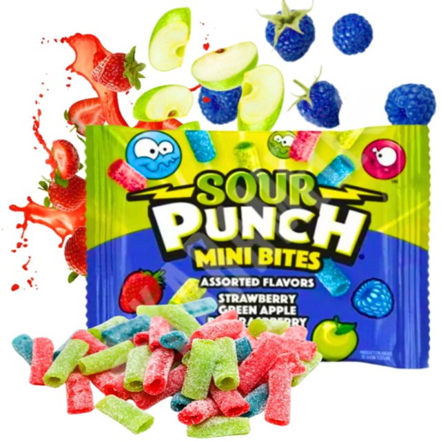 Balas Sour Punch Mini Bites - Importado EUA | Karamell Store