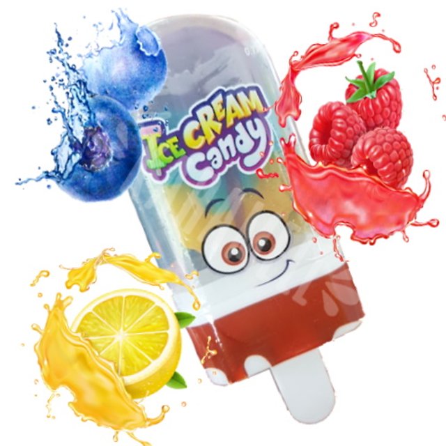 Pirulito Ice Cream Pop Raindrops Raspberry Blueberry Lemon - Importado ...