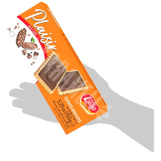 Biscoito Plaisir Milk Choco Biscuits - Lago - Importado Itália ...
