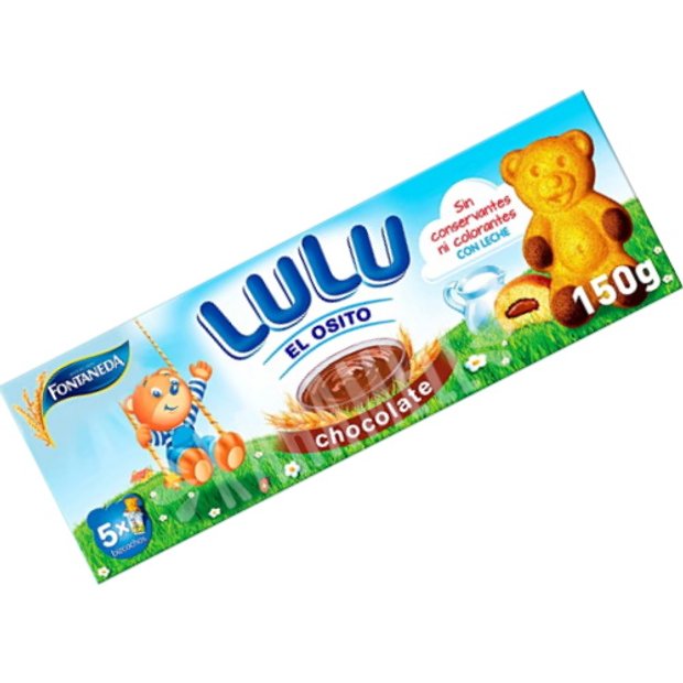 Lulu El Osito Biscoito Recheio Chocolate - Fontaneda - Espanha ...