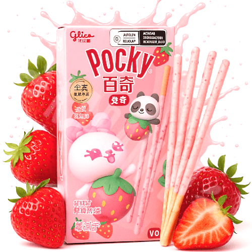 Biscoito Pocky Little Rabbit Sabor Morango - Glico - Importado ...