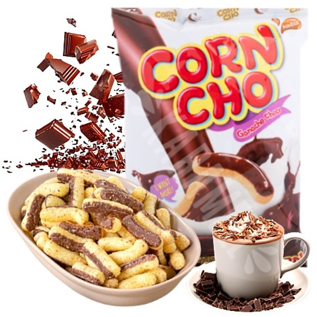 Salgadinho Corn Cho Ganache Choco - Crown - Importado Coreia | Karamell ...