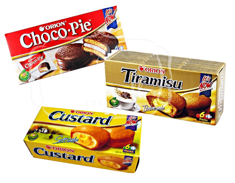 Kit 3 Itens Orion - Choco Pie + Tiramisu + Custard - Importado ...