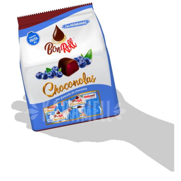 Chocolate Bon Roll Choconolas Mirtilo - Uniconf - Espanha | Karamell Store