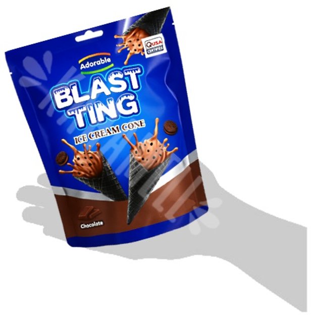 Sorvete Quente - Biscoito Blas Ting Ice Cream Cone Chocolate ...