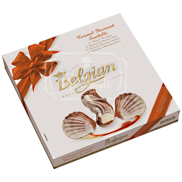 Belgian Seashells - Conchas de Chocolate Com Caramelo Importado Bélgica ...