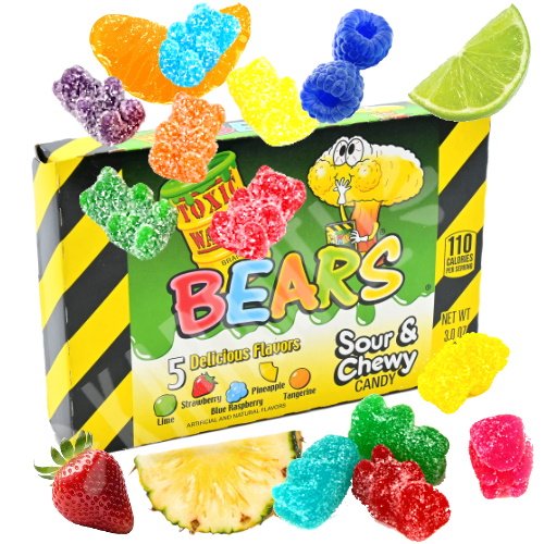 Bala Toxic Waste Bears Sour & Chewy Candy | Karamell Store