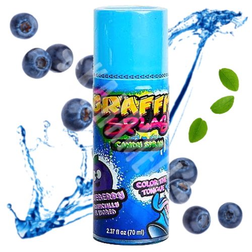 Bala Líquida Graffiti Splash Candy Spray Sabor Blueberry - Importado ...