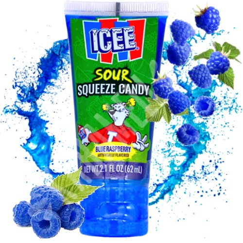 Bala Líquida Icee Sour Squeeze Candy Blue Raspberry - Importado ...