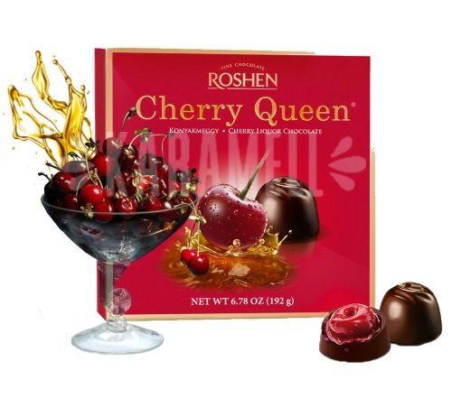 Bombons Finos Cherry Queen da Roshen - Importado da Hungria | Karamell ...