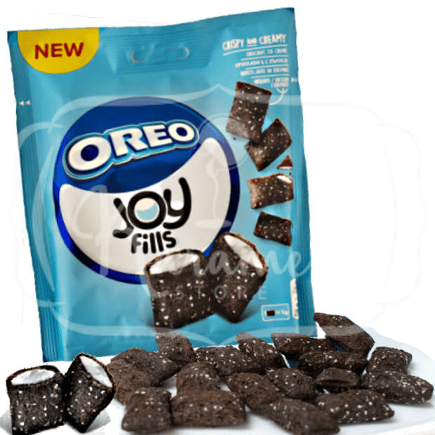 Oreo Joy Fills - Biscoito de Chocolate Recheado com Baunilha - Áustia ...