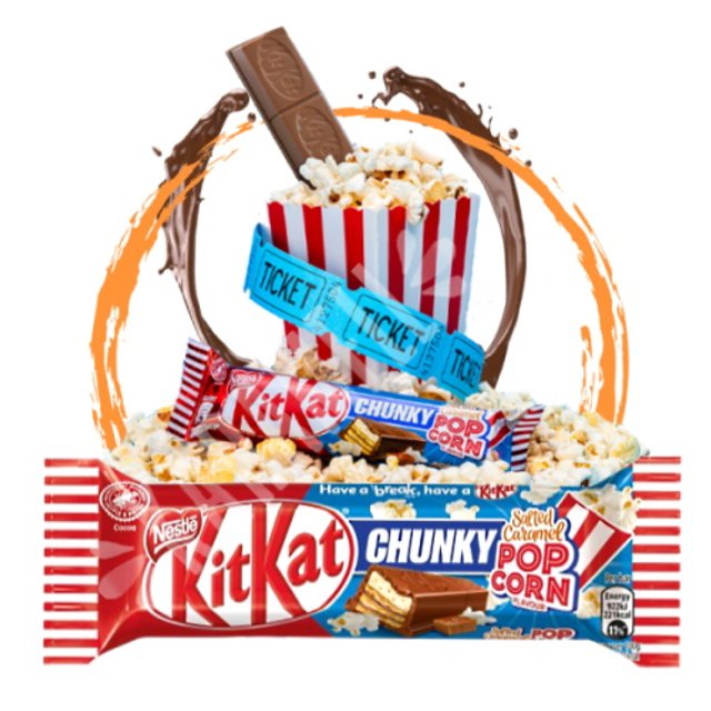 Kit Kat Chunky Pop Corn Salted Caramel - Chocolate Nestle - EUA ...