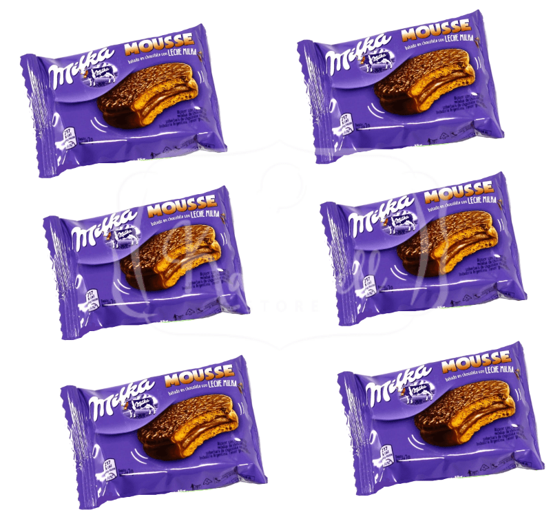 Milka Alfajor com Mousse de Chocolate ATACADO 6 Chocolates Argentina ...