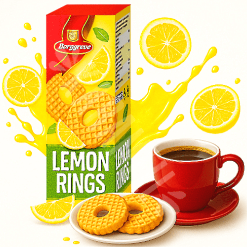 Biscoito Lemon Rings - Borggreve - Importado Alemanha | Karamell Store