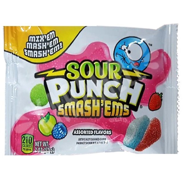 Balas Sour Punch Smash'ems Assorted Flavors - Importado | Karamell Store