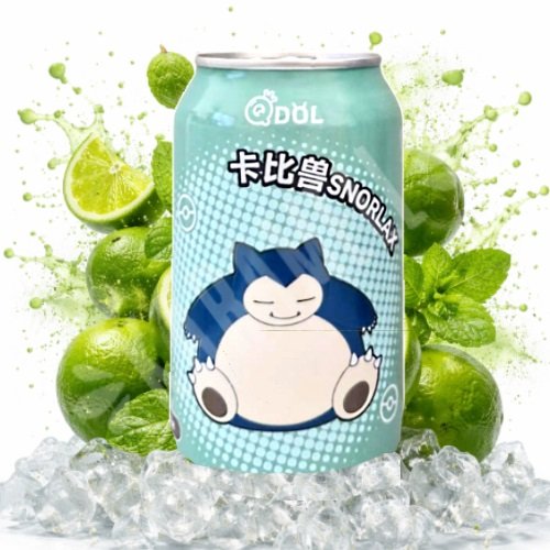 Refrigerante QDol Pokemon Snorlax Sabor Mojito - Importado | Karamell Store