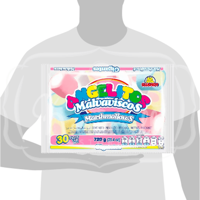 Marshmallows Gigantes Angelitos - Importado da Guatemala - 720g ...