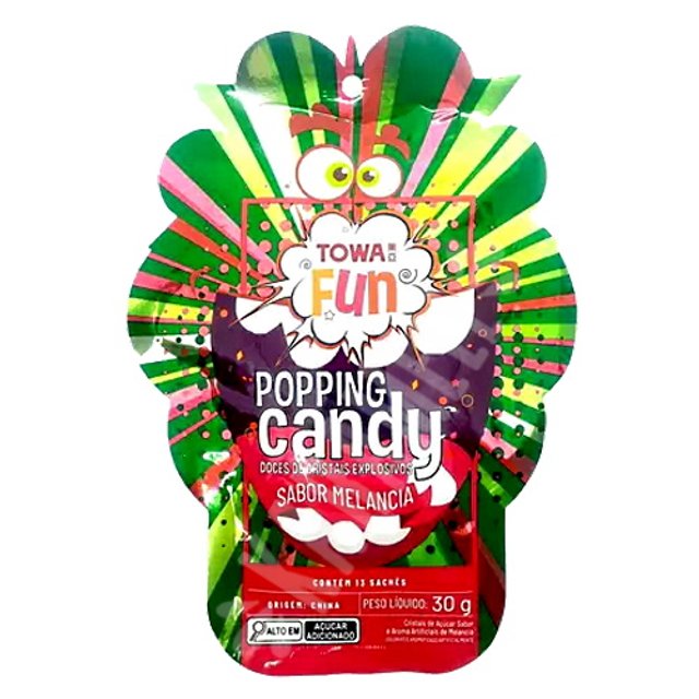 Bala Explosiva Popping Candy Sabor Melancia - Towa Fun - Importado ...