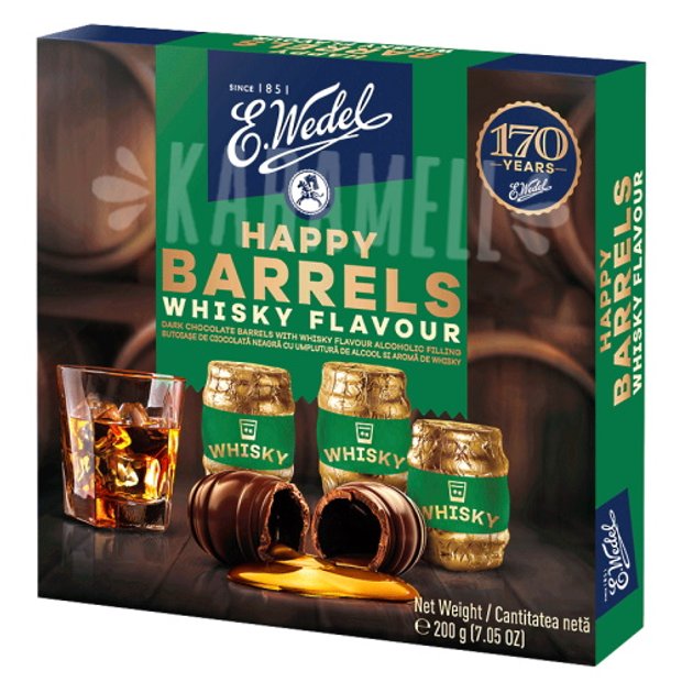 Candies Chocolate Happy Barrels Whisky - E. Wedel - Polònia | Karamell ...