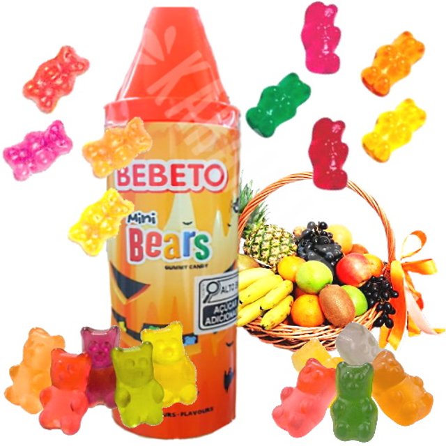 Lápis Gummy Gigante Mini Bears Candy Tampa Laranja - Bebeto - Turquia ...