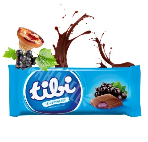 Chocolate ao Leite Tibi com Creme de Cassis - Importado Hungria ...