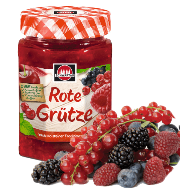 Schwartau Rote Grutze - Geléia de Frutas Vermelhas - Importado Alemanha ...