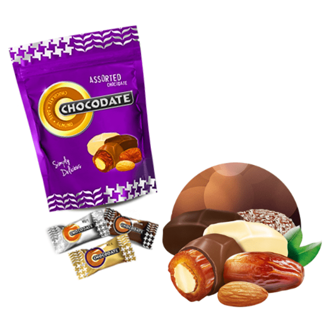 Chocodate Assorted - Tâmara Amêndoa Chocolate Import. | Karamell Store