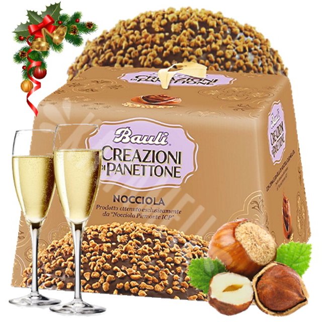 Panetone Nocciola Piemonte Creazioni - Bauli - Importado Itália | Karamell Store
