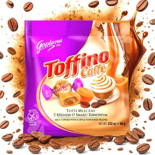 Balas Toffino Caffe - Goplana - Milk Toffes & Coffee - Polônia ...