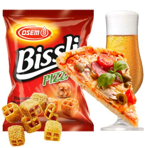 Salgadinho Bissli Pizza Wheat Snack Osem - Importado Israel | Karamell ...