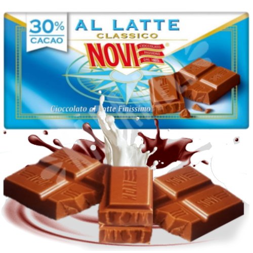 Chocolate Al Latte Classico 30% Cacao - Novi - Itália | Karamell Store