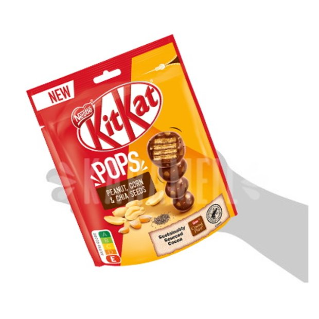 Kit Kat Pops Peanut Corn & Chia Seeds - Nestlé - Importado Bulgária ...