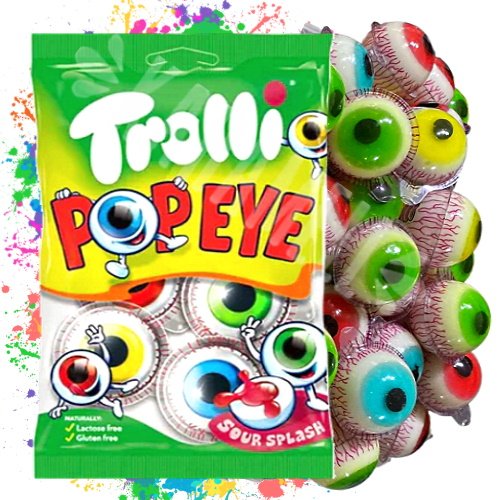 Bala Gelatinosa Recheada Popeye Trolli - Importado Espanha | Karamell Store