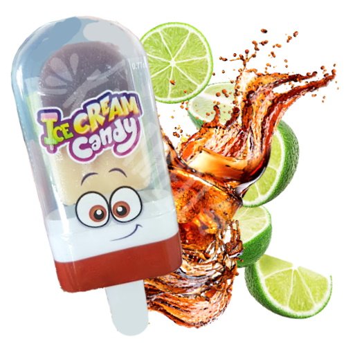 Pirulito Ice Cream Candy Pop Raindrops Cola Lemon - Importado ...