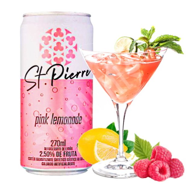 Refrigerante Pink Lemonade - St Pierre | Karamell Store
