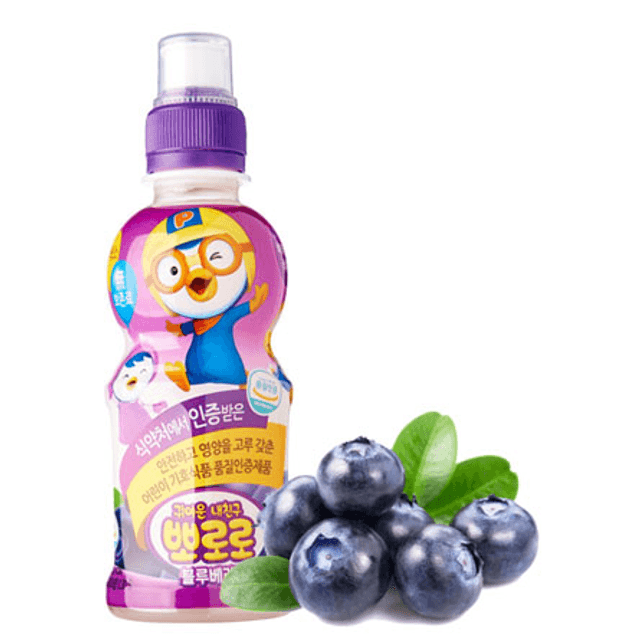 Pororo Blueberry Drink - Bebida Sabor Mirtilo - Importado da Coreia ...