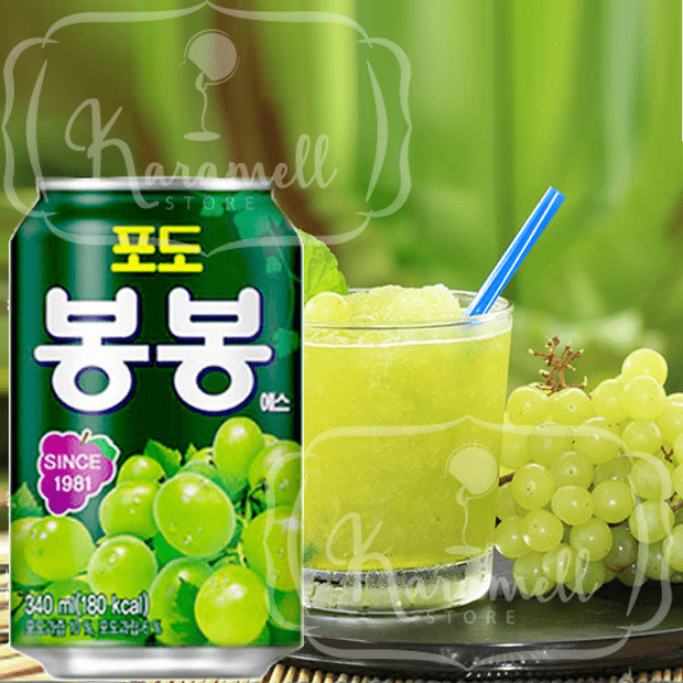 Suco BonBon - Sabor Uva Verde Com Pedaços Fruta Importado Coreia ...