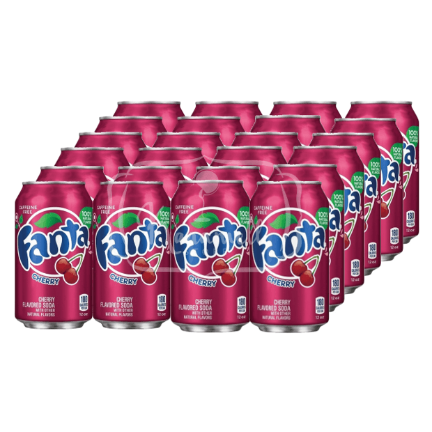 Fanta Cherry - Refrigerante Sabor Cereja - KIT 24 Und | Karamell Store