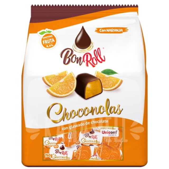 Chocolate Bon Roll Choconolas Laranja - Uniconf - Espanha | Karamell Store