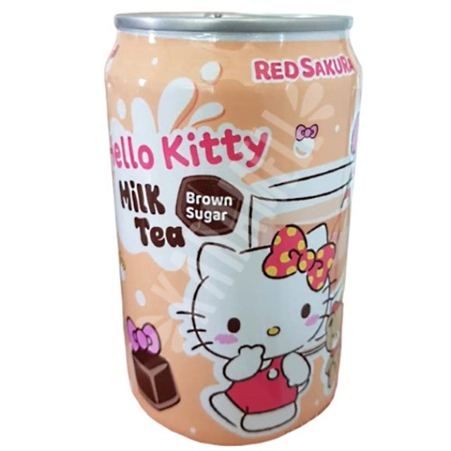 Bebida Hello Kitty Milk Tea Brown Sugar - Red Sakura - Importado | Karamell Store