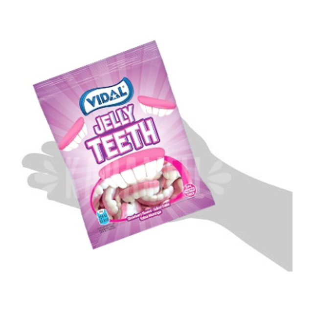 Goma gelatinosa Balas Jelly Teeth - Vidal - Espanha | Karamell Store