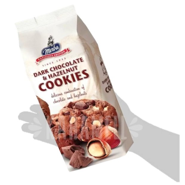 Cookies Dark Chocolate And Hazelnut - Merba - Importado Holanda ...